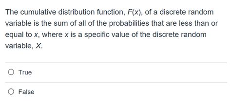 Solved The Sum Of All Of The Probabilities In A Probability Chegg Com