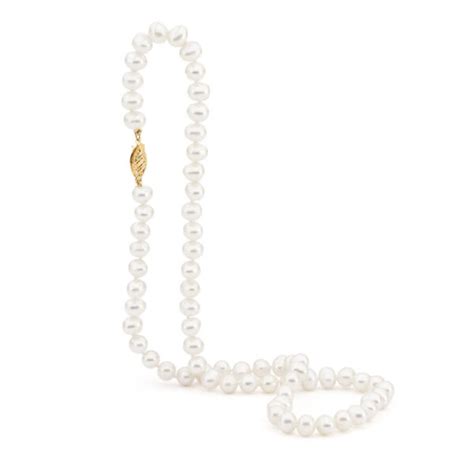 7 8mm Freshwater Pearl Necklace Aquarian Pearls