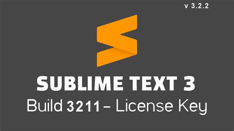 Sublime Text 3 322 Build 3211 License Key 2019 100 Work Youtube