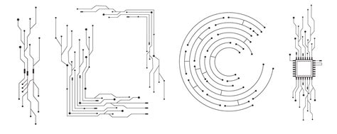 Circuit Board Line Microchip Software Integrated Motherboard Connections Innovative