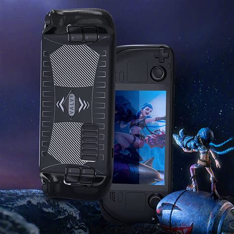 Flexi Slim Carbon Fibre Case For Valve Steam Deck Black