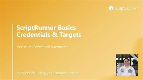 Scriptrunner Basics Episode 4 Credentials And Targets Youtube