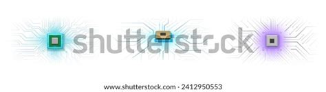 Circuit Board Cpu Chip Computer Motherboard Stock Vector Royalty Free 2412950553 Shutterstock