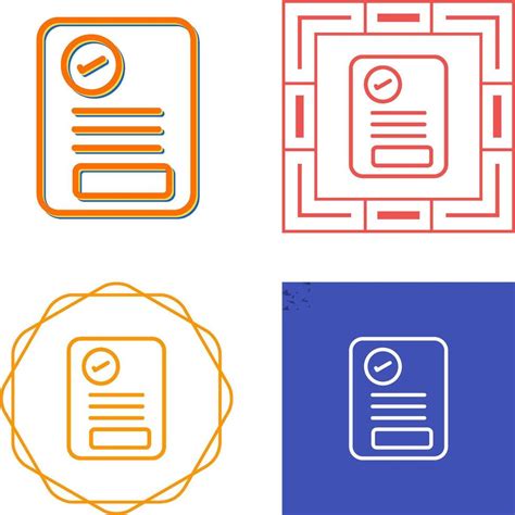 Document Approval Vector Icon 40794788 Vector Art At Vecteezy