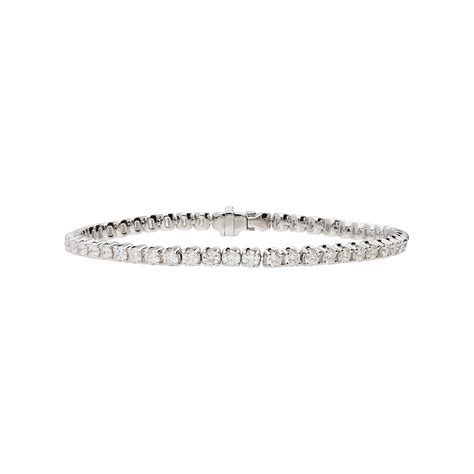Grande Diamond Illusion Tennis Bracelet In 18ct White Gold
