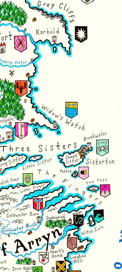 Westeros Sigil Map Digital File Etsy