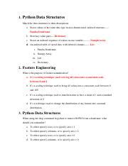 PyhBiD Pdf Python Data Structures Match The Data Structures To Their Descriptions A