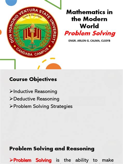 Mathworld113 Topic 3 Problem Solving Pdf Reason Deductive Reasoning