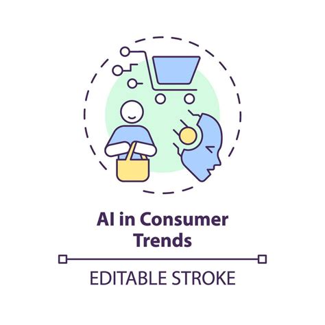 2d Editable Multicolor Ai In Consumer Trends Icon Simple Isolated Vector Ai Engineer Thin Line