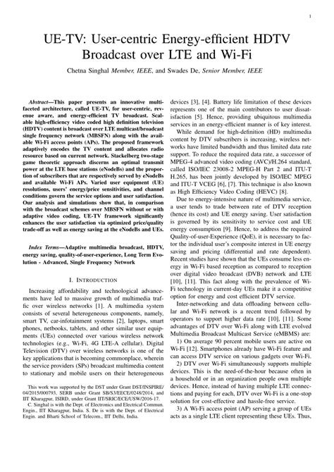 Pdf Ue Tv User Centric Energy Efficient Hdtv Broadcast Over Lte And Wi Fi