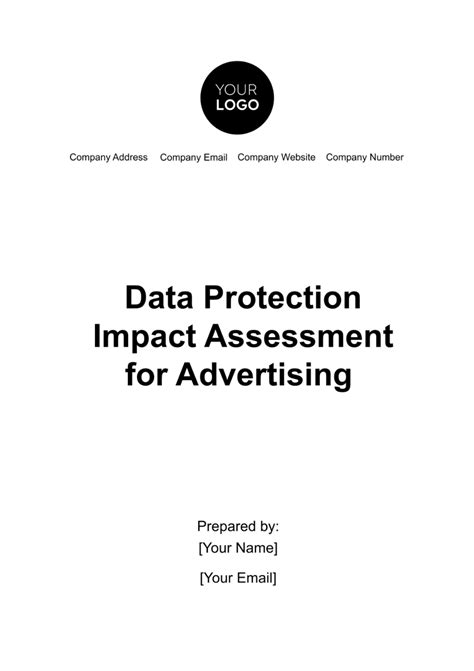 Free Data Protection Impact Assessment For Advertising Template To Edit