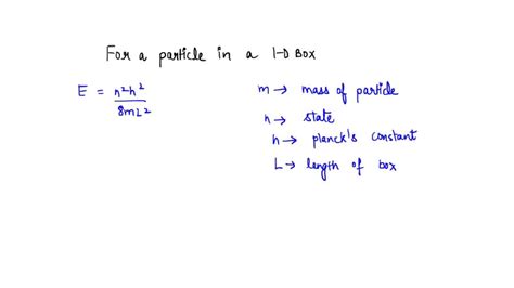 Solved Using The Ground State One Dimensional Particle In A Box Wave Function Calculate The