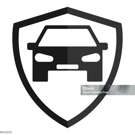 흰색 배경에 격리 된 자동차 아이콘 자동차 기호 벡터 개념 자동차 표지판 웹 형상 개념에 대한 스톡 벡터 아트 및 기타 이미지 개념 경호 교통수단 Istock