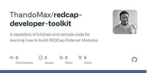 Github Thandomaxredcap Developer Toolkit A Repository Of Tutorials