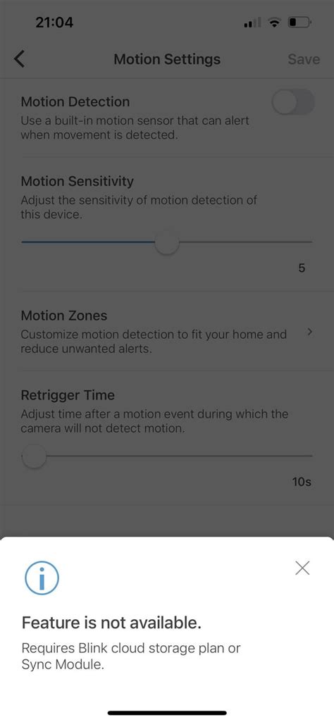 Cant Activate Motion Zones Doorbell Rblinkcameras