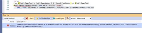 Model View Controller Has Error After Add Pagedlistmvc Package To My