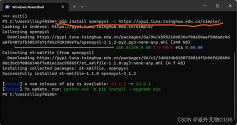 使用pip命令安装python外部的模块pip Install Pandas Openpyxl Csdn博客