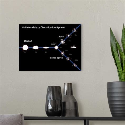 Edwin Hubbles Galaxy Classification System Wall Art Canvas Prints