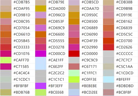 颜色对应的代码 颜色代码 csdn博客