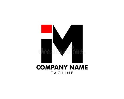 Letra Inicial Im Logo Template Design Ilustración Del Vector
