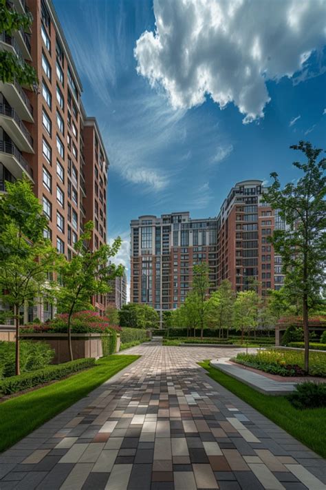 住宅小区园林景观效果图图片 背景 下载至来源处图片素材 花瓣网