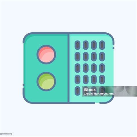 아이콘 패널 에어컨 기호와 관련이 있습니다 낙서 스타일 심플한 디자인 편집 가능 간단한 그림 검사 보기에 대한 스톡 벡터 아트 및 기타 이미지 Istock