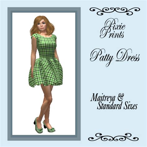 Second Life Marketplace Pixie Prints Patty Dress