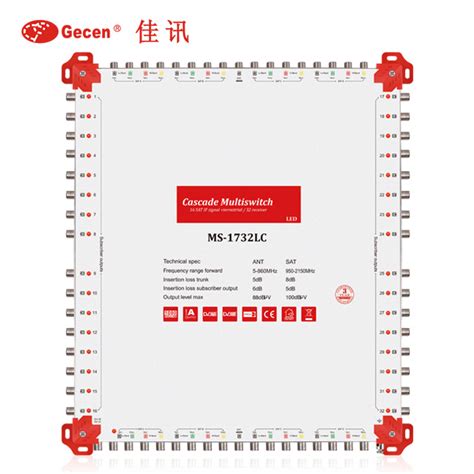 Gecen 17 Input 32 Output Cascade Satellite Multiswitch Satellite