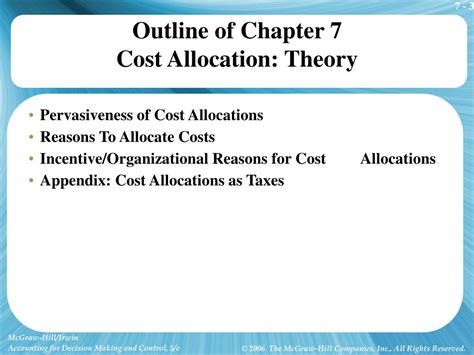 PPT Cost Allocation Theory PowerPoint Presentation Free Download ID