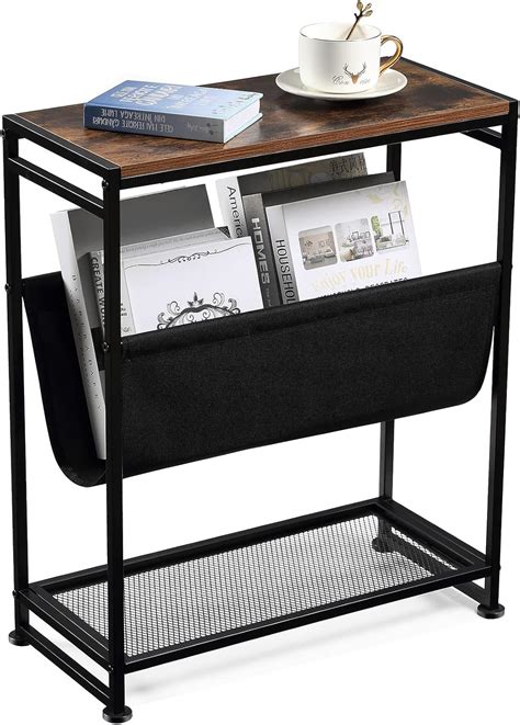 Dulcii Vintage Narrow End Table With Fabric Magazine Australia Ubuy