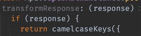 javascript transformresponse in axios breaks the response stack