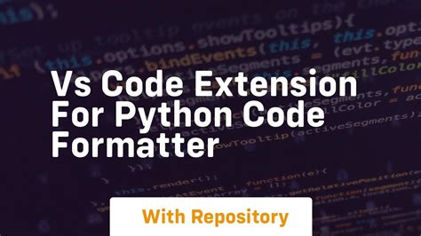Vs Code Extension For Python Code Formatter Youtube