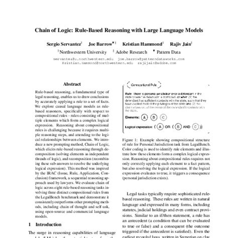 Chain Of Logic Rule Based Reasoning With Large Language Models Acl Anthology