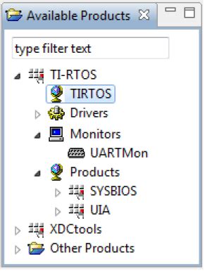 CCS CC2640R2F No TI RTOS In Available Products Code Composer Studio