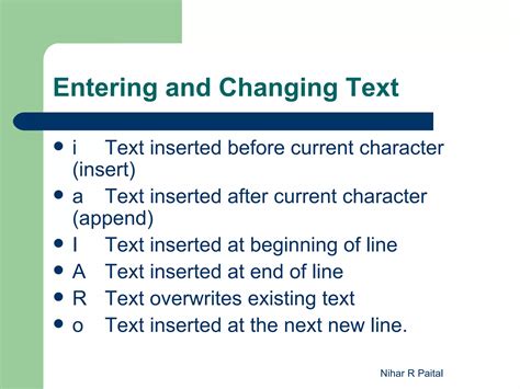 Unix Class2 Vi Editor Ppt
