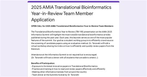 2025 Amia Translational Bioinformatics Year In Review Team Member Application Ece Uzun Phd