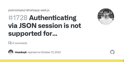 Authenticating Via Json Session Is Not Supported For Multidevice Enabled Whatsapp Accounts