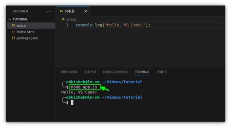 How I Run Javascript In Vs Code