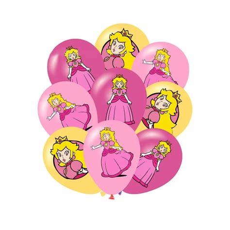 Set Globo Aluminio L Tex Cumplea Os Princesa Peach Mario Bros Tu Fiesta A Un Click