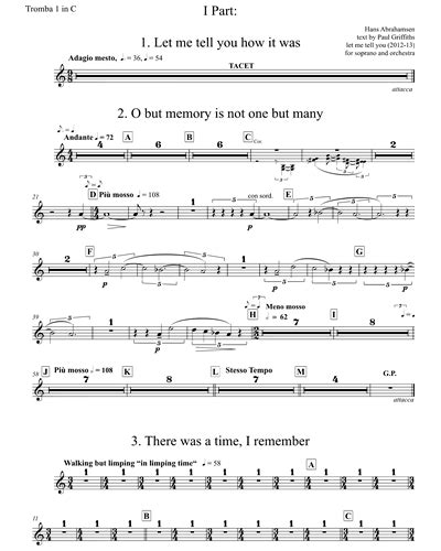 Let Me Tell You Trumpet In C 1 Sheet Music By Hans Abrahamsen Nkoda