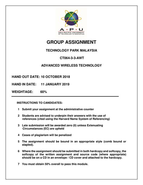 Pdf Advanced Wireless Technology Awt Assignment