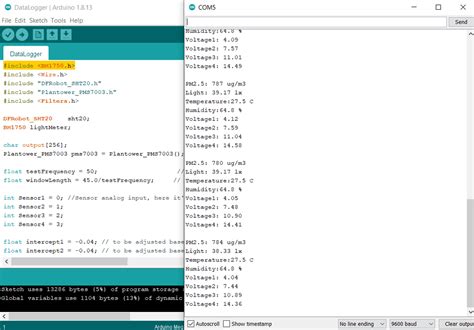 Data Logging Issues With Multiple Sensors Programming Arduino Forum