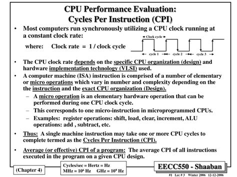 Ppt Cpu Performance Evaluation Cycles Per Instruction Cpi Powerpoint Presentation Id 195301