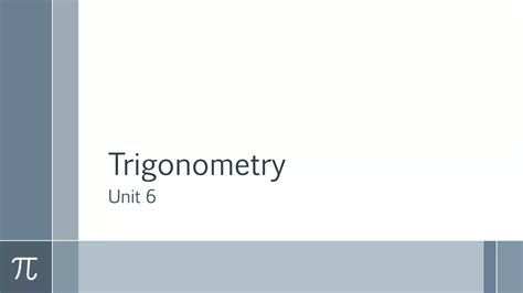 Trigonometry Part 1 Pptx Physics Science