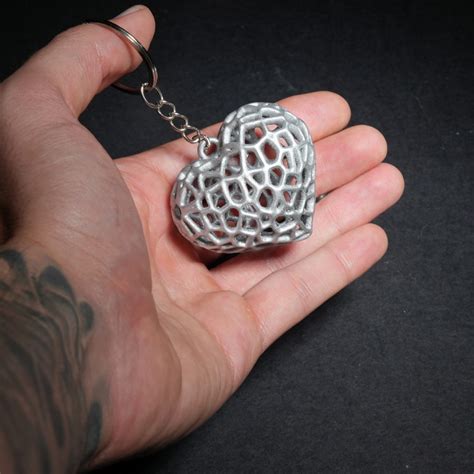 3d Printable Heart Shaped Pendant By Stlflix