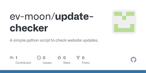 Github Ev Moonupdate Checker A Simple Python Script To Check Website Updates