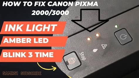 How To Fix Canon 2000 3000 Orange Light Blinking Canon Pixma Amber Induction Canon 2000