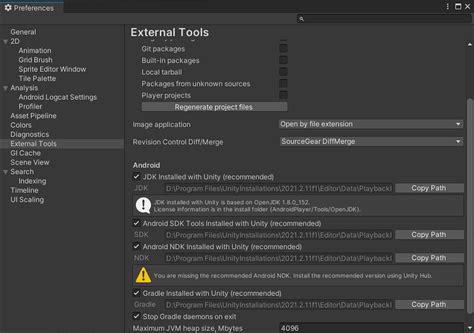 You Are Missing The Recommended Android Ndk Questions Answers Unity Discussions