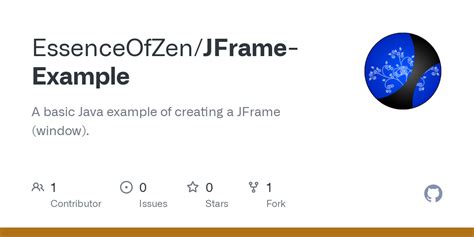 Github Essenceofzenjframe Example A Basic Java Example Of Creating