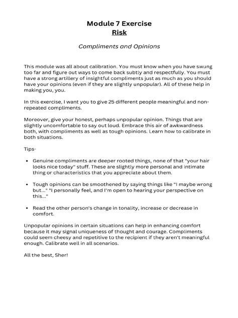 Module 7 Exercise Pdf